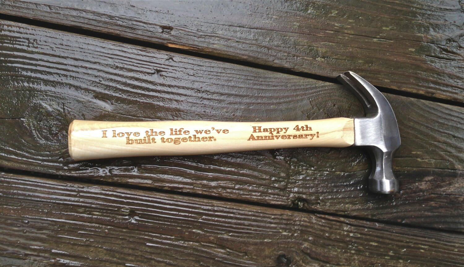 Engraved Hammer Anniversary Gift for Him Personalized Hammer - Etsy