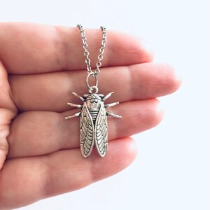 Cockroach Necklace, Silver Cicada Necklace Stainless Steel, Fly Bug ...