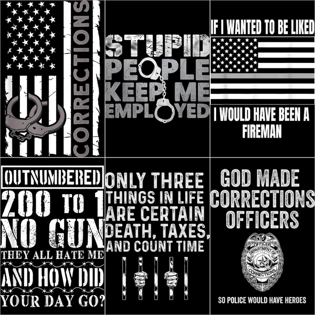 Corrections Officer PNG Designs, Humorous Law Enforcement Graphics ...