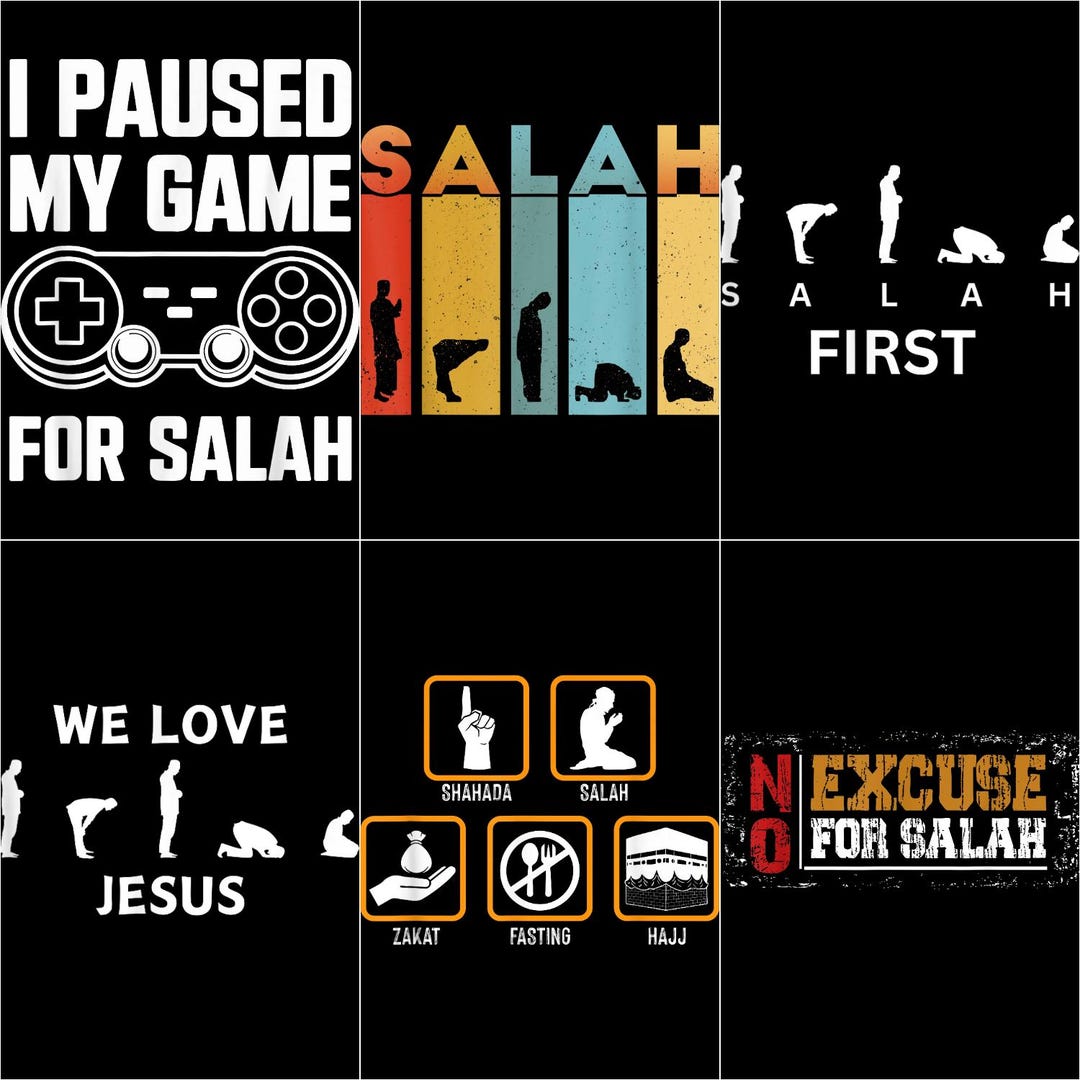 Salah Prayer PNG | Islamic Digital Clipart | Muslim Worship Sublimation ...
