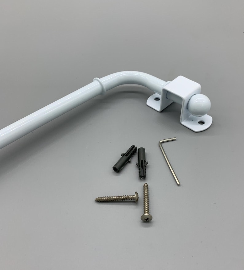 Adjustable Swing Drapery Arm, Swivel Drapery Arm White 60-110cm - Etsy ...