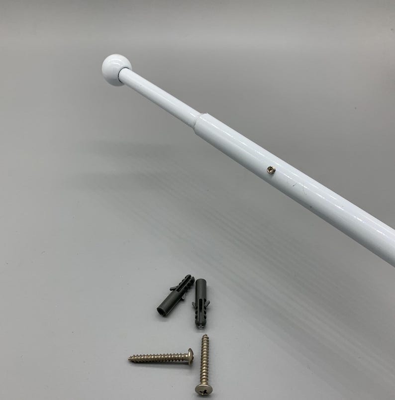 Adjustable Swing Drapery Arm, Swivel Drapery Arm White 60-110cm - Etsy ...