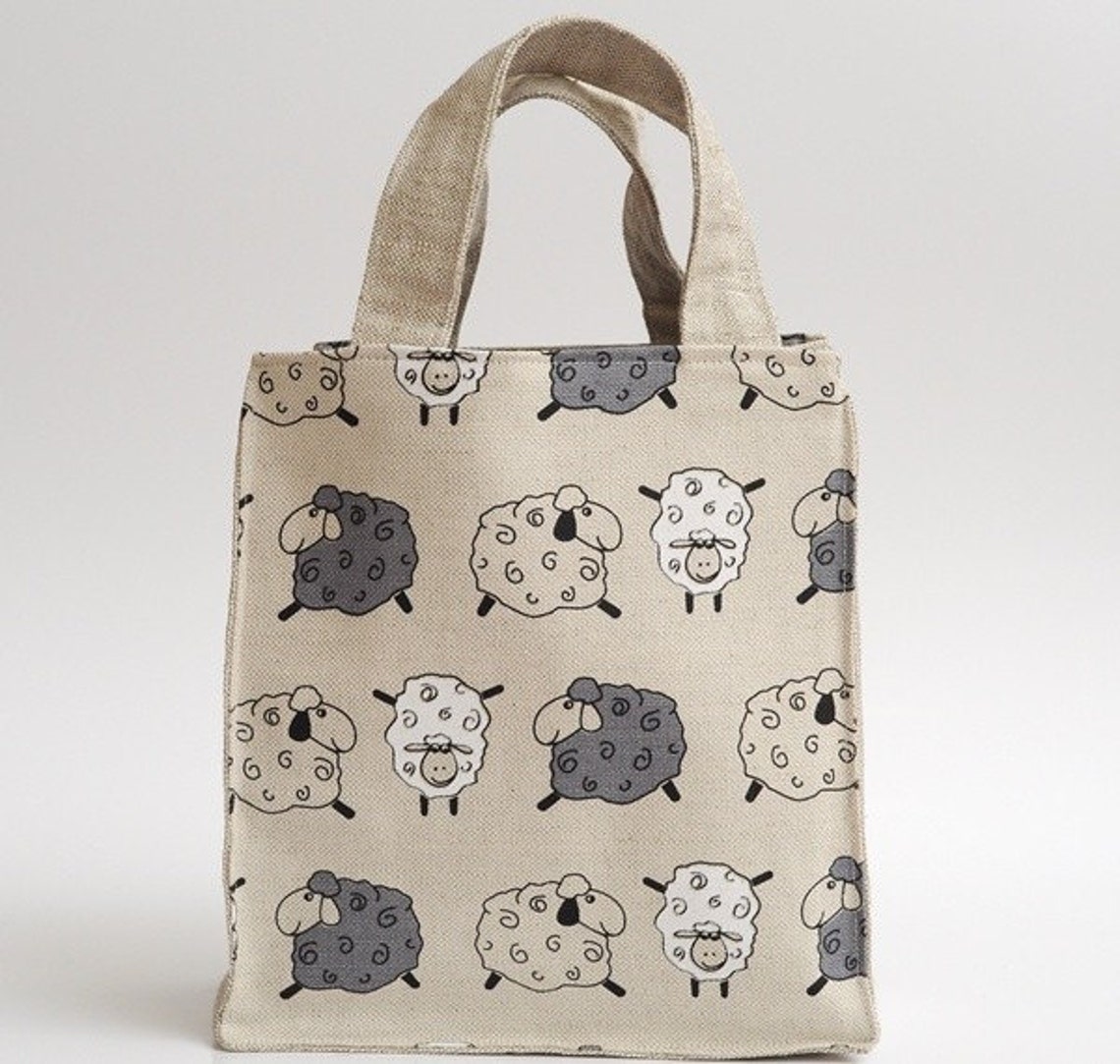 Eco Friendly Printed Little Sheep Lunch Bag READY TO SHIP - Etsy