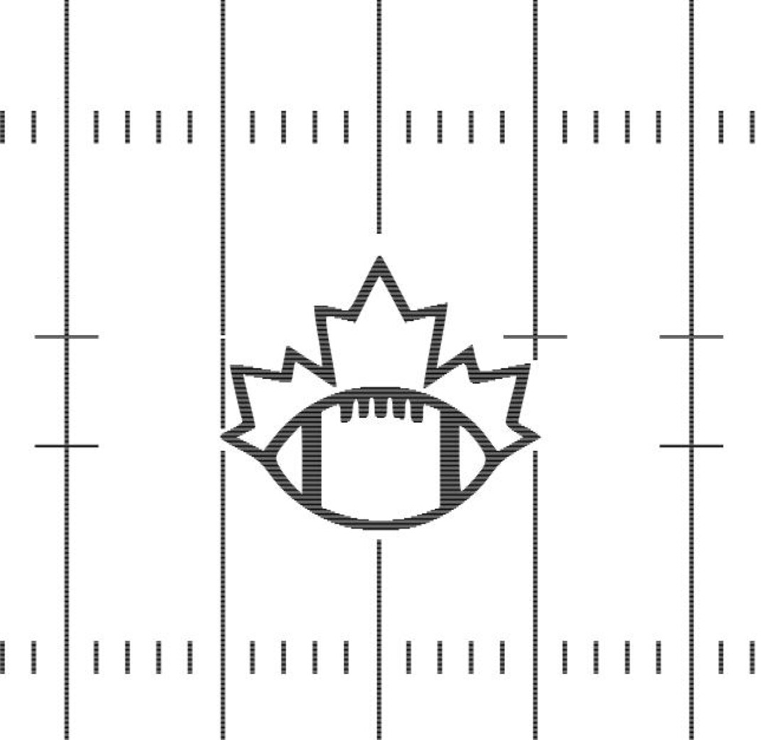 CFL Field SVG: Canadian Football Design - Etsy UK