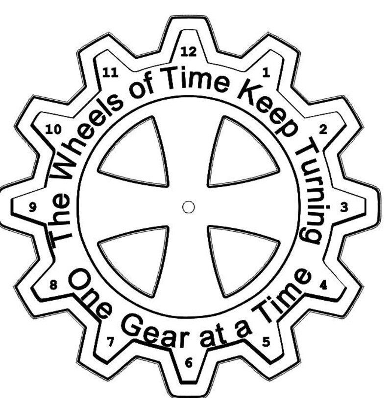 Gear Clock SVG - Etsy