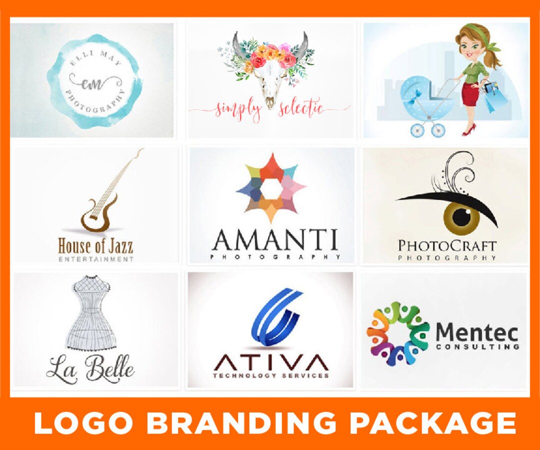 Branding Logo Design Logo Branding Kit Branding Kit - Etsy