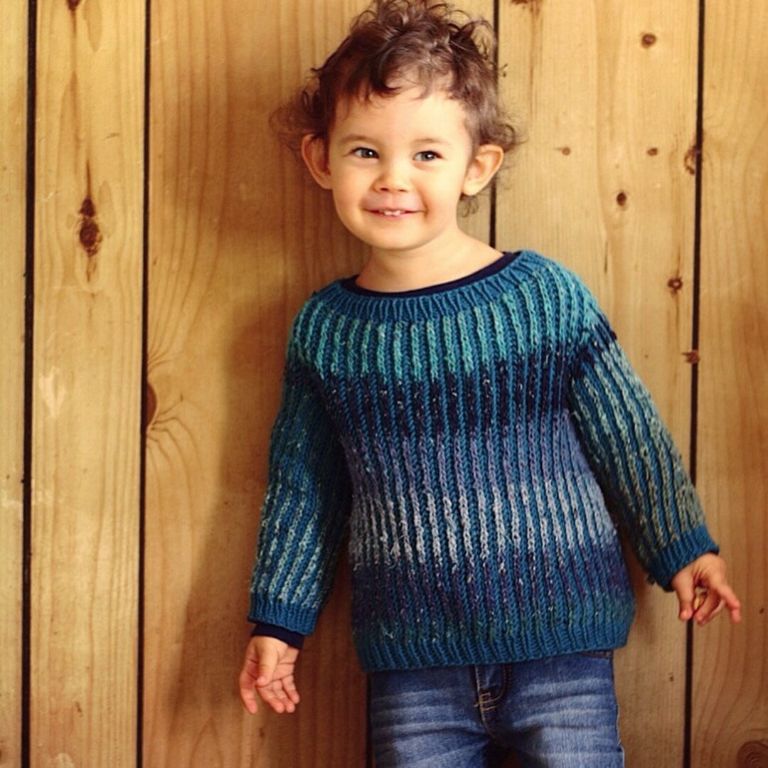 Brioche Toddler Sweater Knitting Pattern PDF Instant Download Knit ...