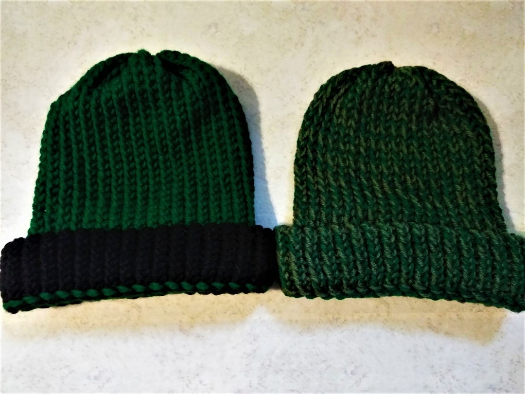 Green Beanies Custom Handmade BEANIE Hat Cap Black - Etsy