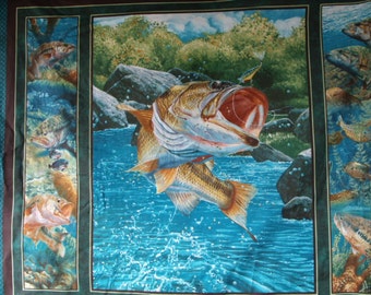 Bass Quilt Panel - Etsy