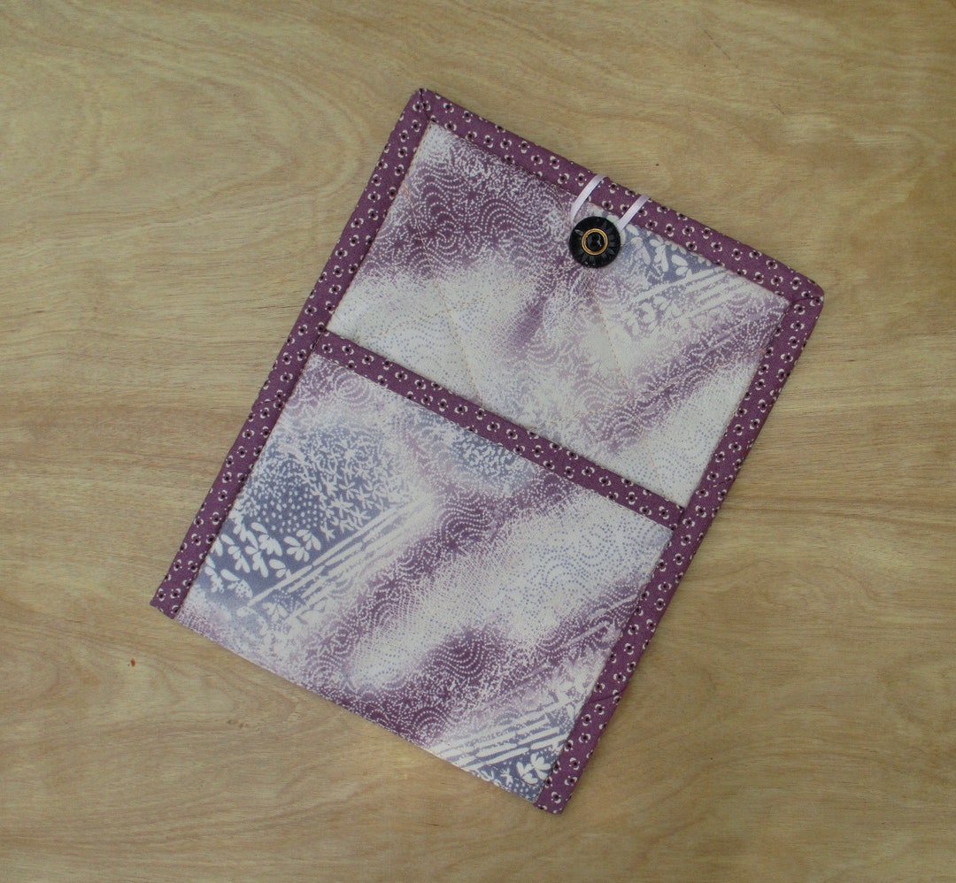 Quilted Fabric Case for Small Electronic Device "dogwood Blossoms" 6 ...