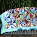 Patchwork Quilt colorful Triangles Brightly Colored Twin Size Quilt ...