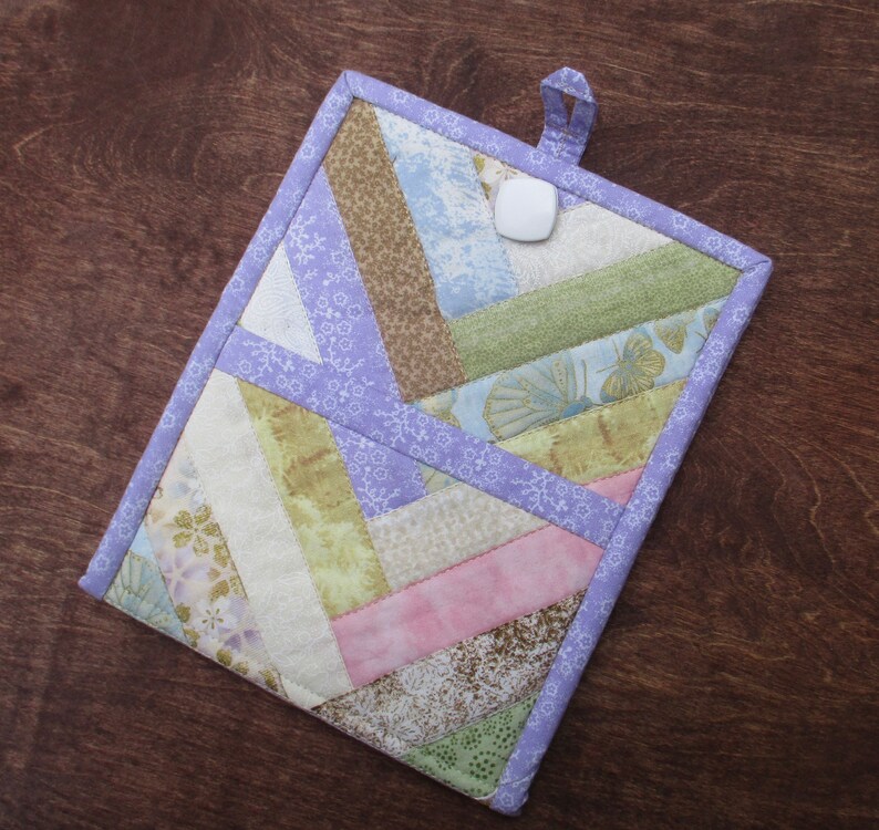 Quilted Fabric Case for Small Electronic Device "pastel Selvedges" 6 ...