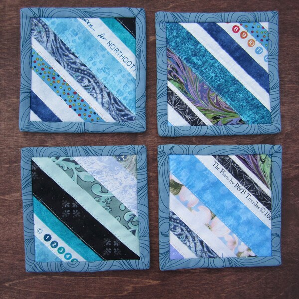 Quilted Coaster Set - Etsy