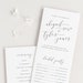 Romantic Calligraphy Wedding Programs - Deposit - Ceremony Program - Event Program - Booklet ...