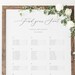 Romantic Calligraphy Wedding Seating Chart 20x30 or 24x36 Seating Chart ...