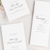 Romantic Calligraphy Wedding Programs Deposit Ceremony Program Event Program Booklet Program ...