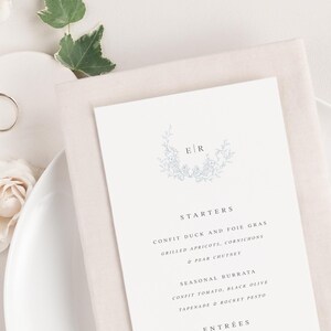Emily Dinner Menus Wedding Menus Event Menus - Etsy Canada