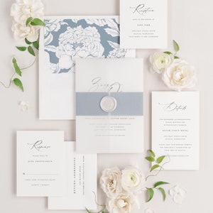 Zoey Wedding Invitations Sample Script Invite, Calligraphy, Large Names ...