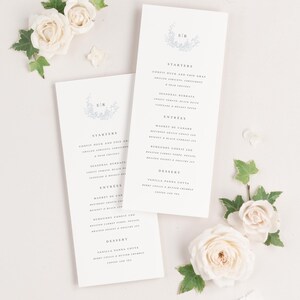 Emily Dinner Menus Wedding Menus Event Menus - Etsy Canada