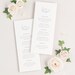 Emily Dinner Menus Wedding Menus Event Menus - Etsy Canada