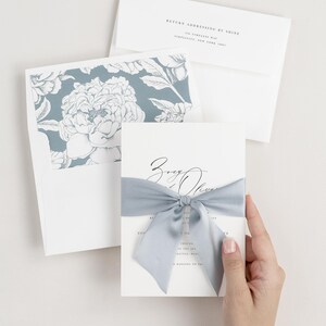 Zoey Wedding Invitations Sample Script Invite, Calligraphy, Large Names ...