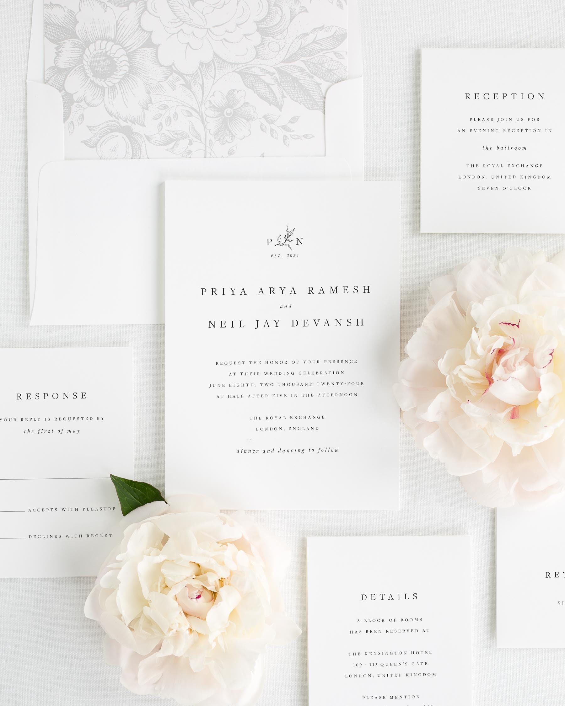 Priya Wedding Invitations Sample | Etsy