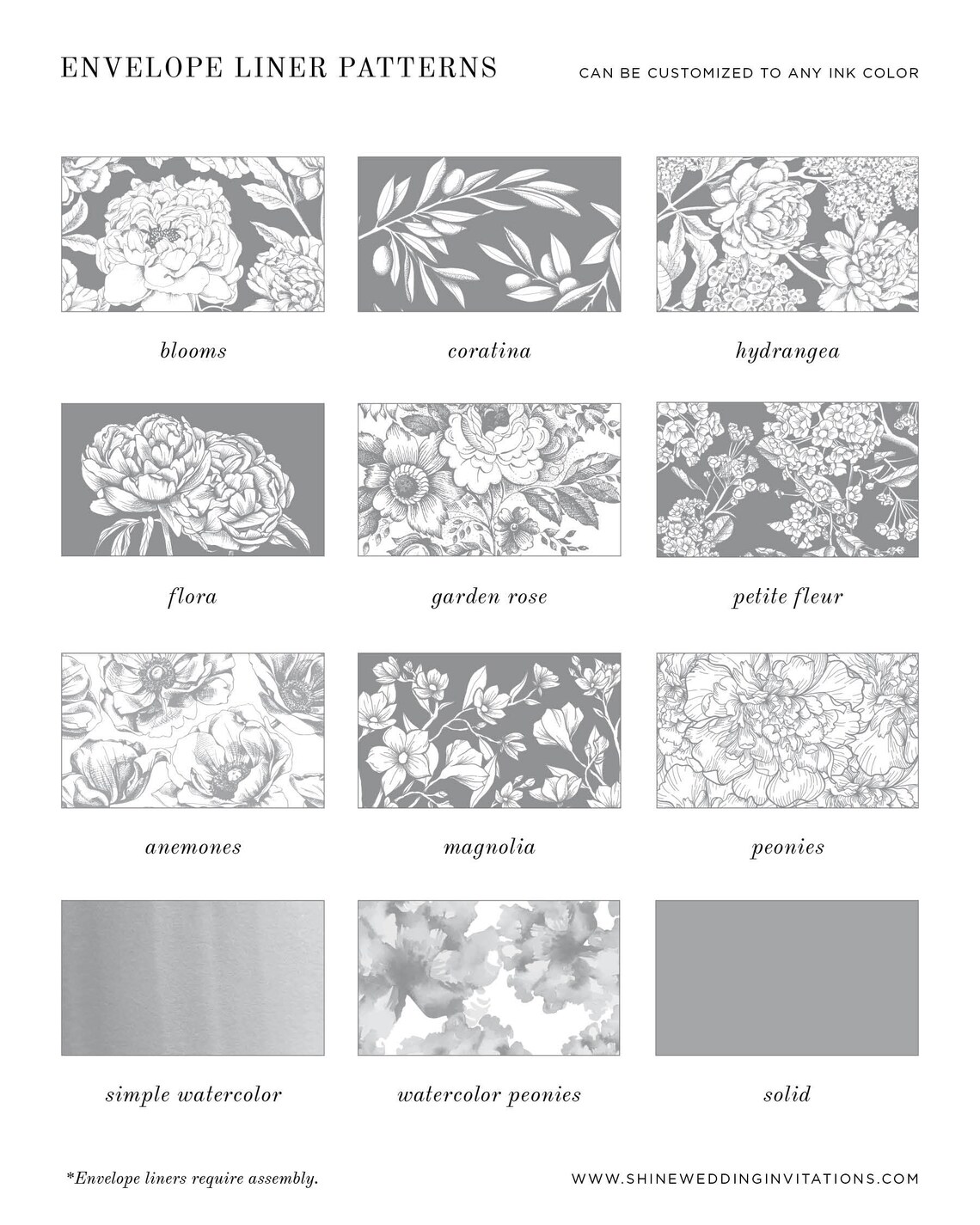 Danielle Wedding Invitations Sample | Etsy