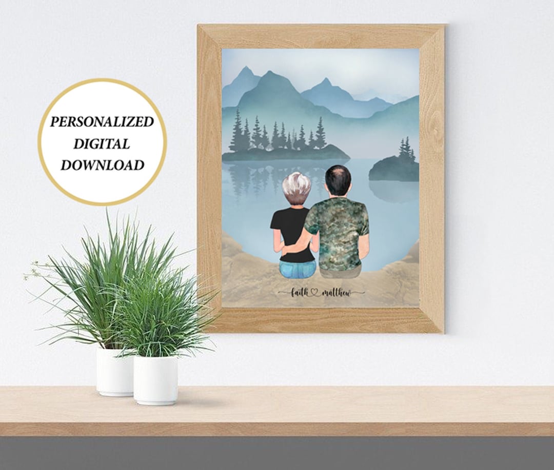 Couples Custom Print Anniversary Print Engagement Gift for - Etsy