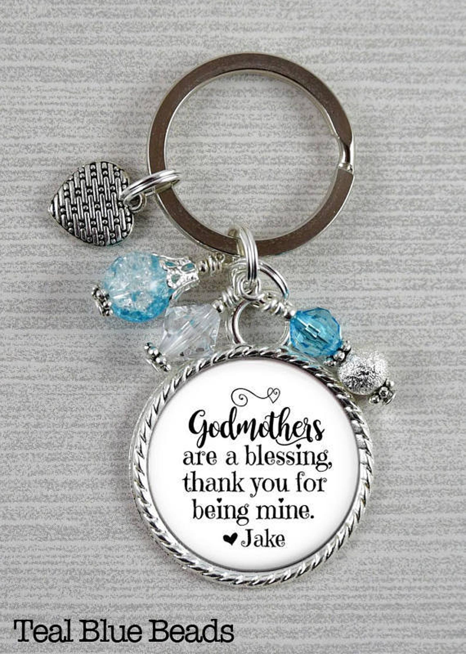 Godmother Keychain Photo Keychain for the Godmother | Etsy