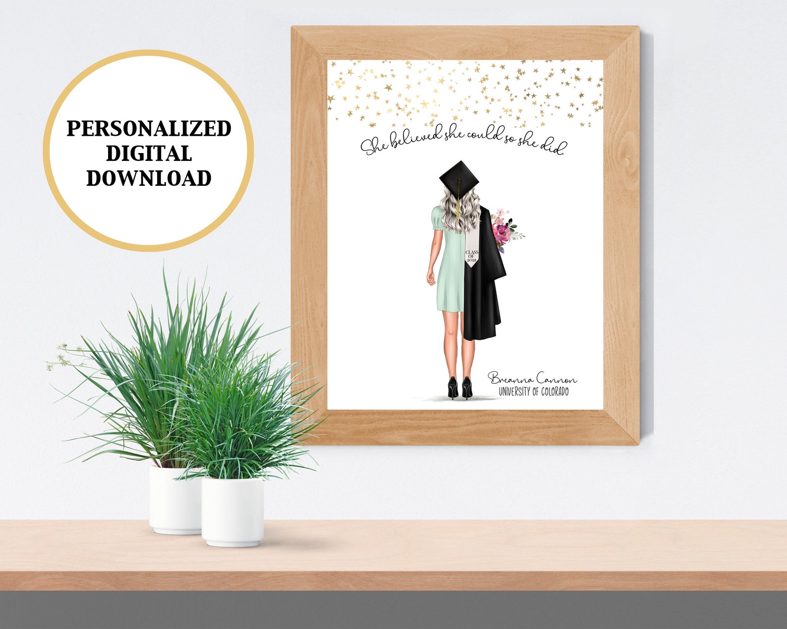 Graduation Print Custom Graduation Gift High School College - Etsy