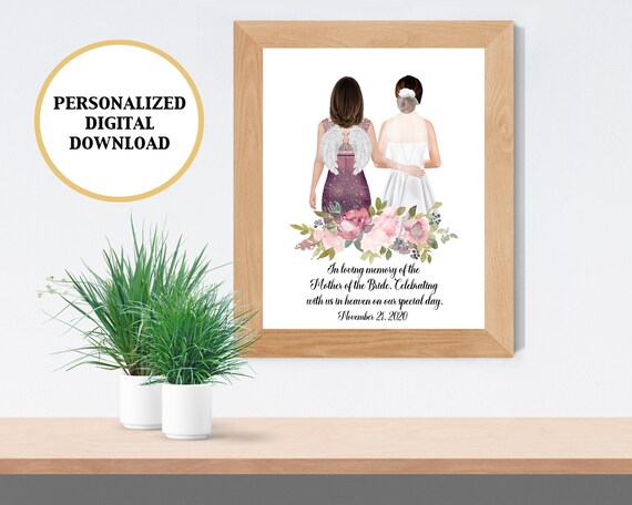 Mother of the Bride Memorial Print Custom Wedding Print in | Etsy Canada
