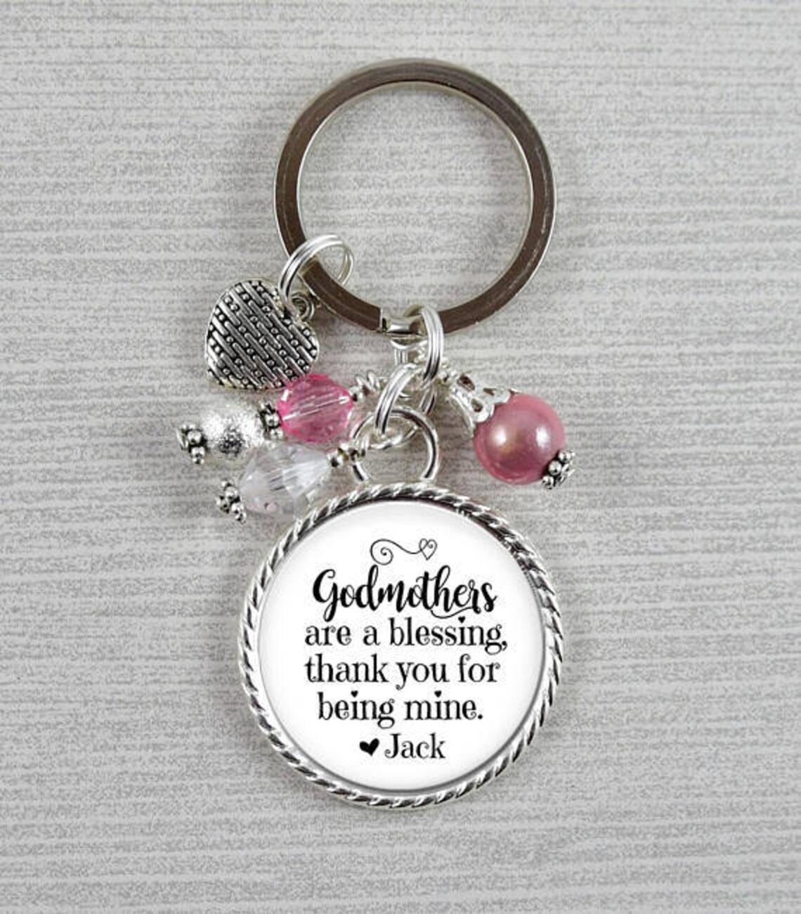 Godmother Keychain Photo Keychain for the Godmother | Etsy