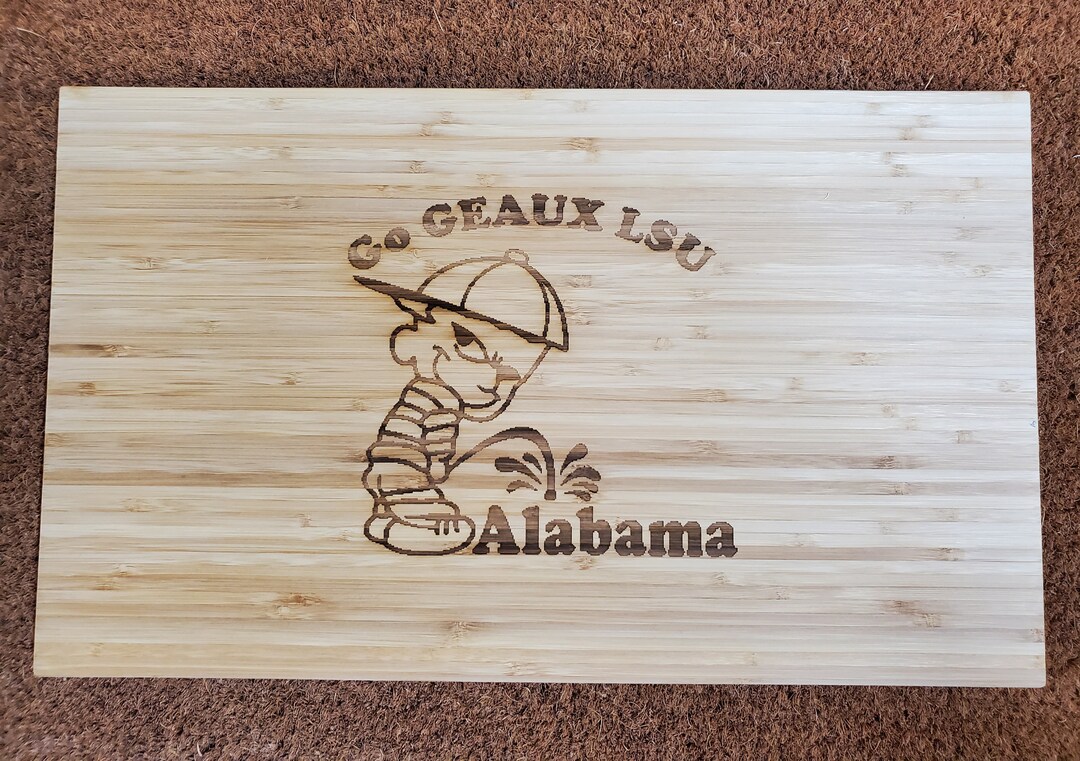 LSU Vs Alabama Serving / Cutting Board FREE Shipping Charcuterie - Etsy
