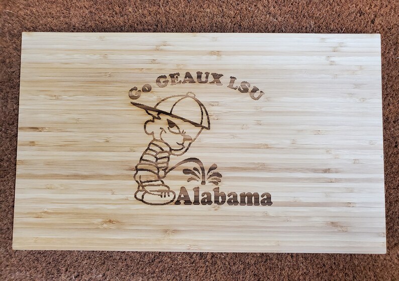 LSU Vs Alabama Serving / Cutting Board FREE Shipping Charcuterie - Etsy