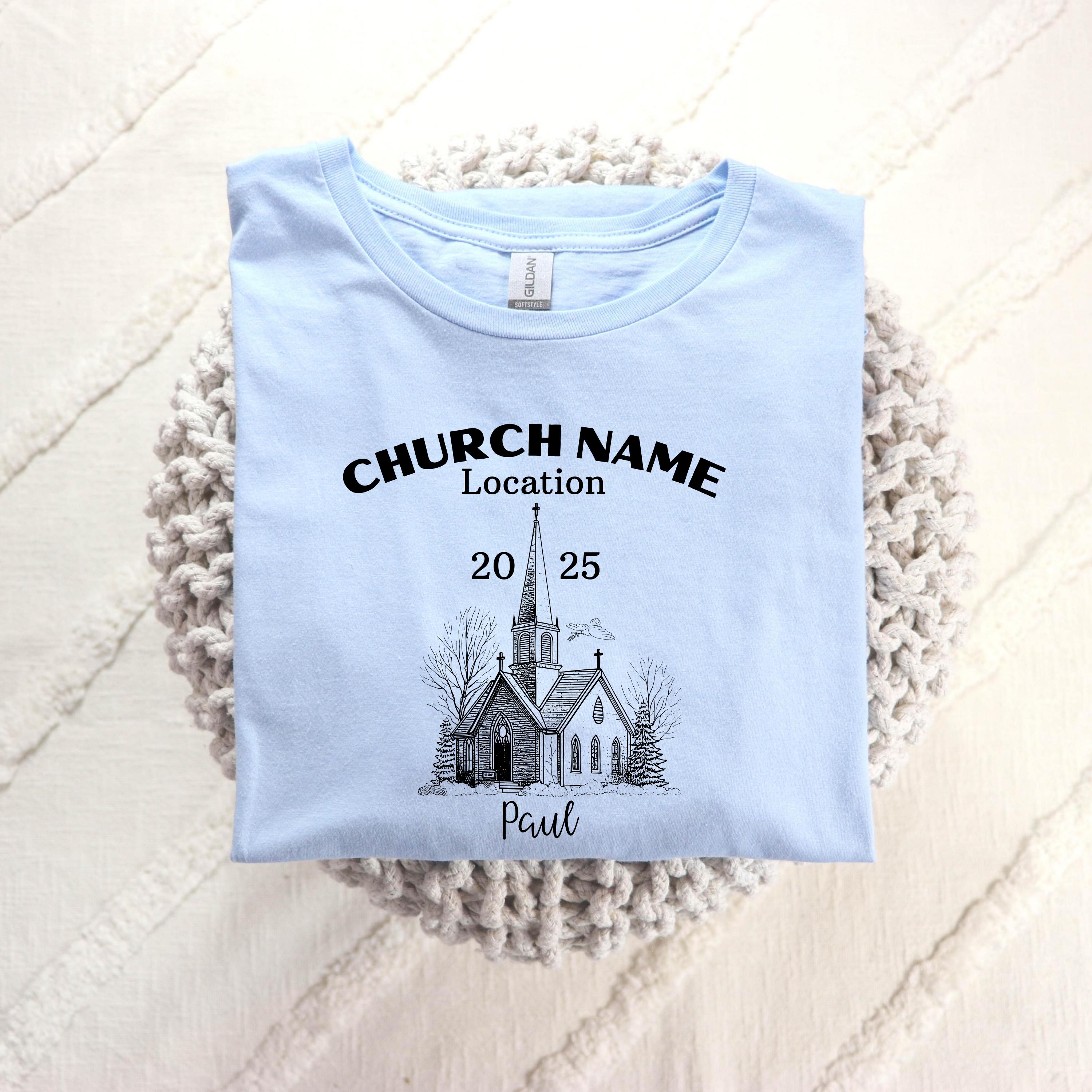 Custom Church Shirt, Custom Text Christian Shirts, Faith Shirt ...