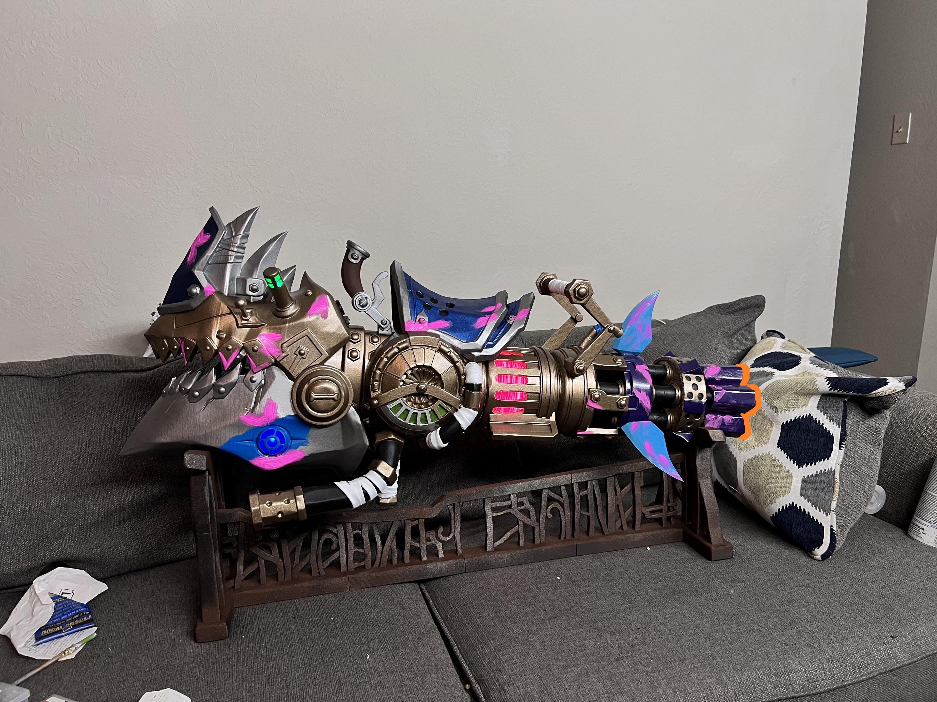 Arcane Jinx Rhino Replica Cosplay Prop Custom Cosplay Prop ...