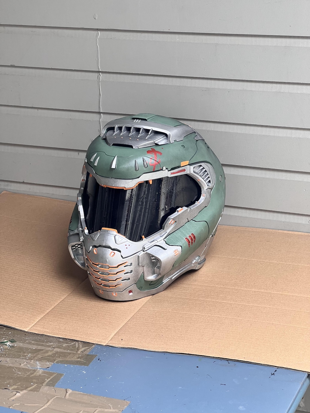 Wearable Doom Eternal Slayer Helmet Custom Cosplay Prop – Handmade ...