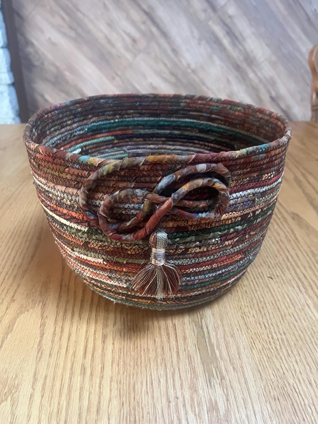 Clothesline Basket in Earth Tones 10 X 7 Inches - Etsy