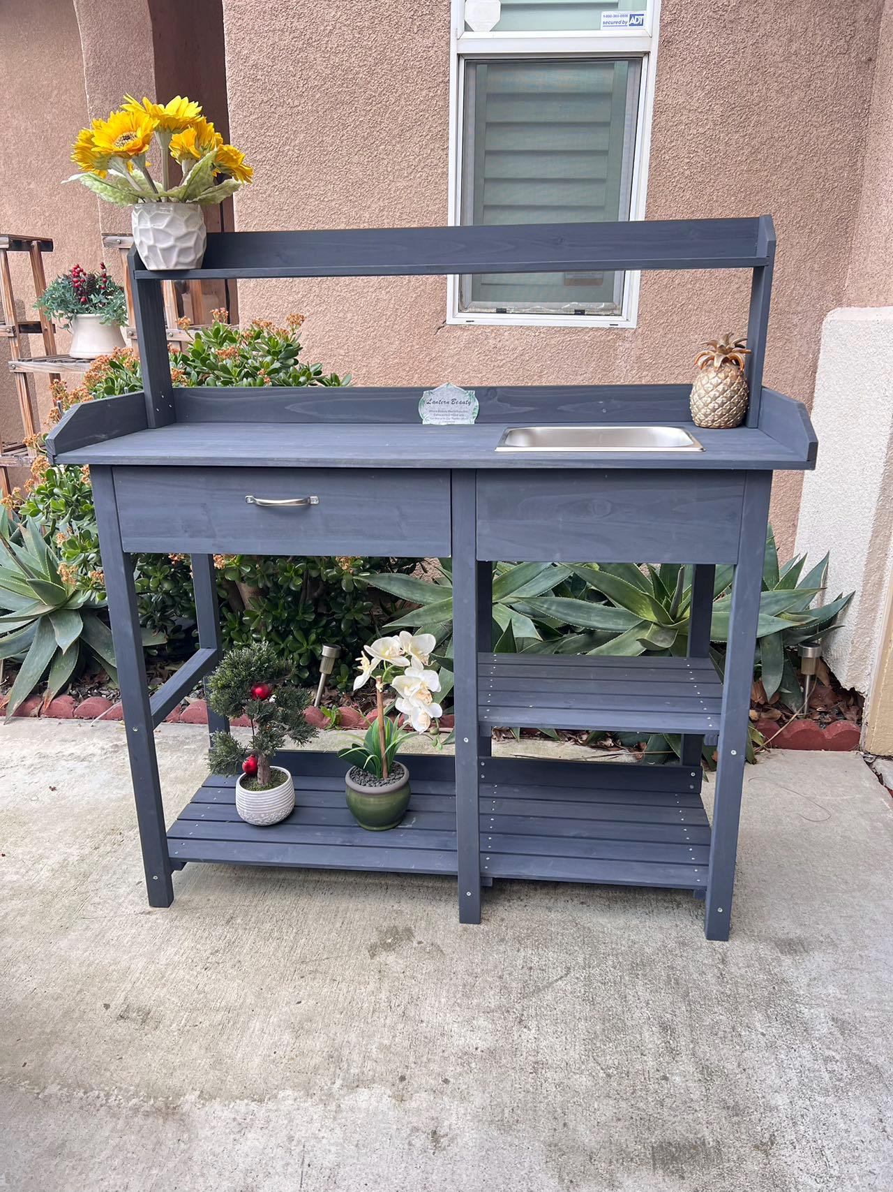 Potting Bench, Potting Table, Garden Bench, Assemble Required. - Etsy