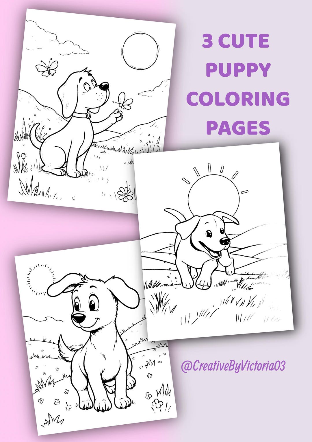 Puppy Coloring Pages, Dog Printable Coloring Pages, Kids Coloring Pages ...