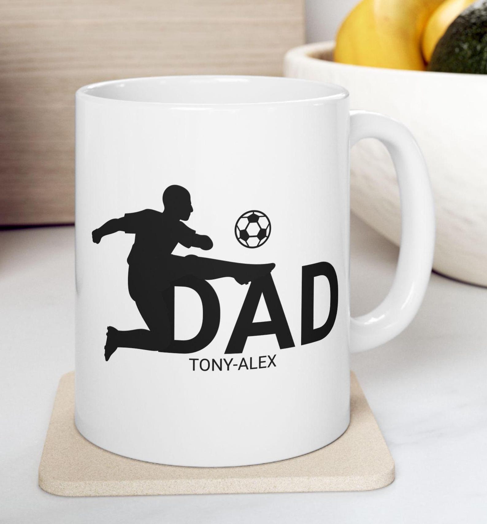 Soccer Dad Mug - Father of Soccer Player - Dad Coffee Cup, Fathers Day ...