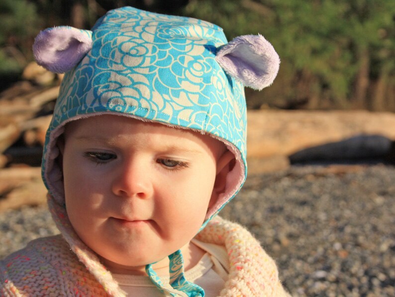 Brimless Bonnet Sewing Pattern With Bear Ear Add On | Etsy