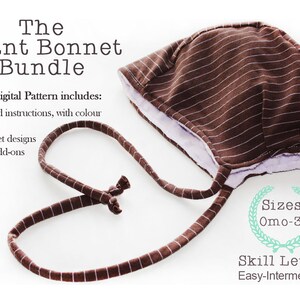 Giant Baby Bonnet Sewing Pattern Bundle - Etsy