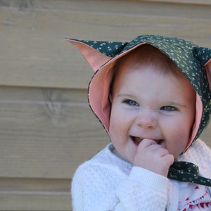 Bonnet Sewing Pattern Combo Pack // Kitty Cat Hat Pattern // Fox Baby ...
