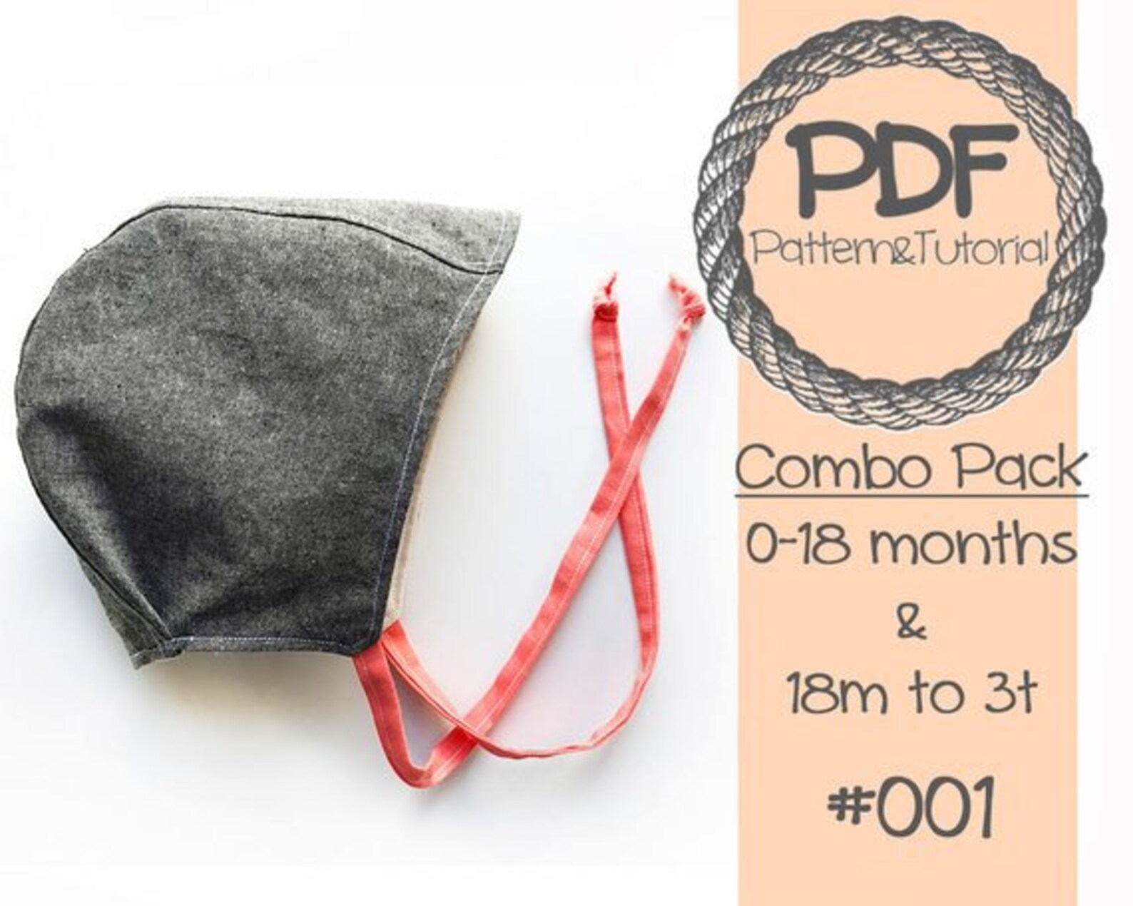 Giant Baby Bonnet Sewing Pattern Bundle | Etsy