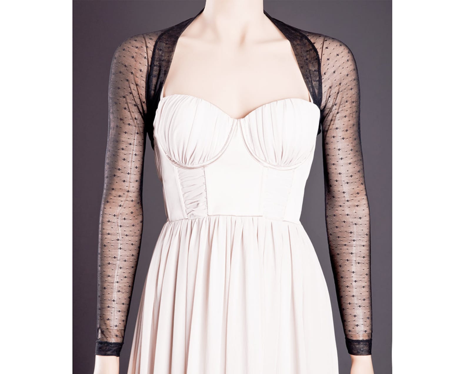 Designer BLACK Bolero 5 Laces,long Sleeve Black Bolero,black Lace ...