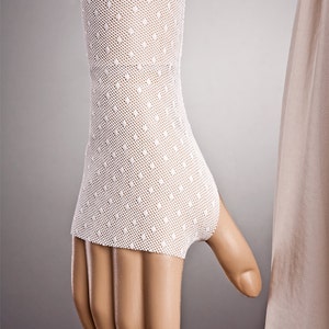 Wedding IVORY PLUS SIZE Gloves, Fingerless Wedding Gloves With Delicate ...