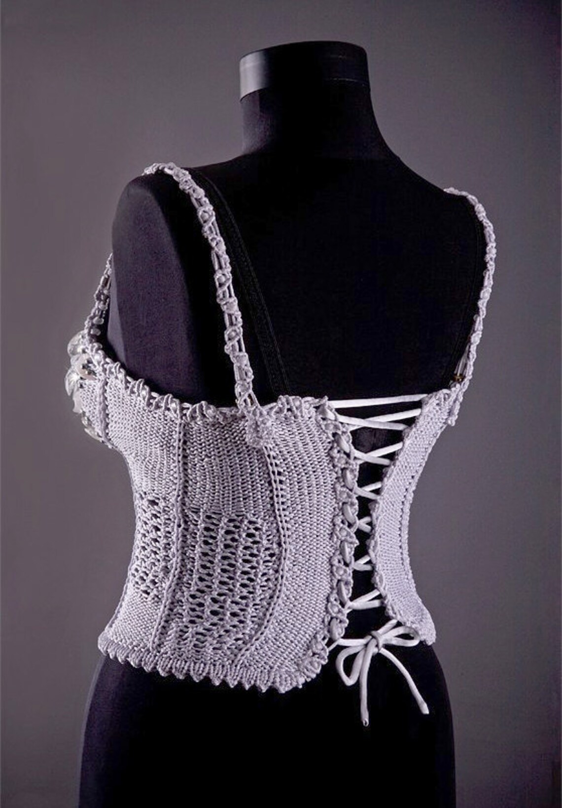 DESIGNER Macrame HANDMADE Top Corset Style,macrame Top,handmade Top ...