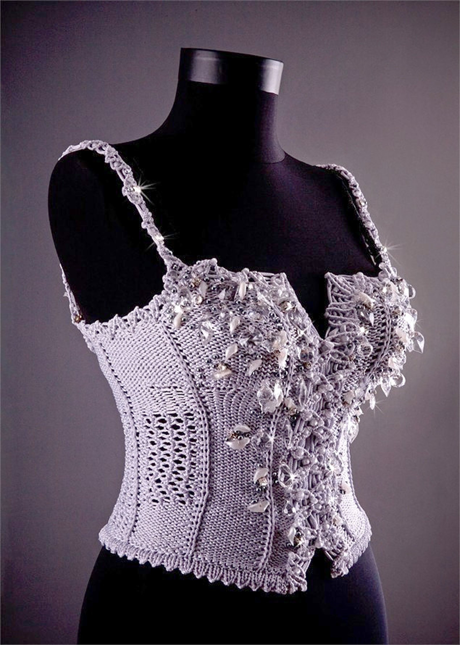 DESIGNER Macrame HANDMADE Top Corset Style,macrame Top,handmade Top ...