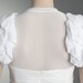 Ruffle White Bridal WEDDING Bolero With Short Sleeves,semi Sheer White ...